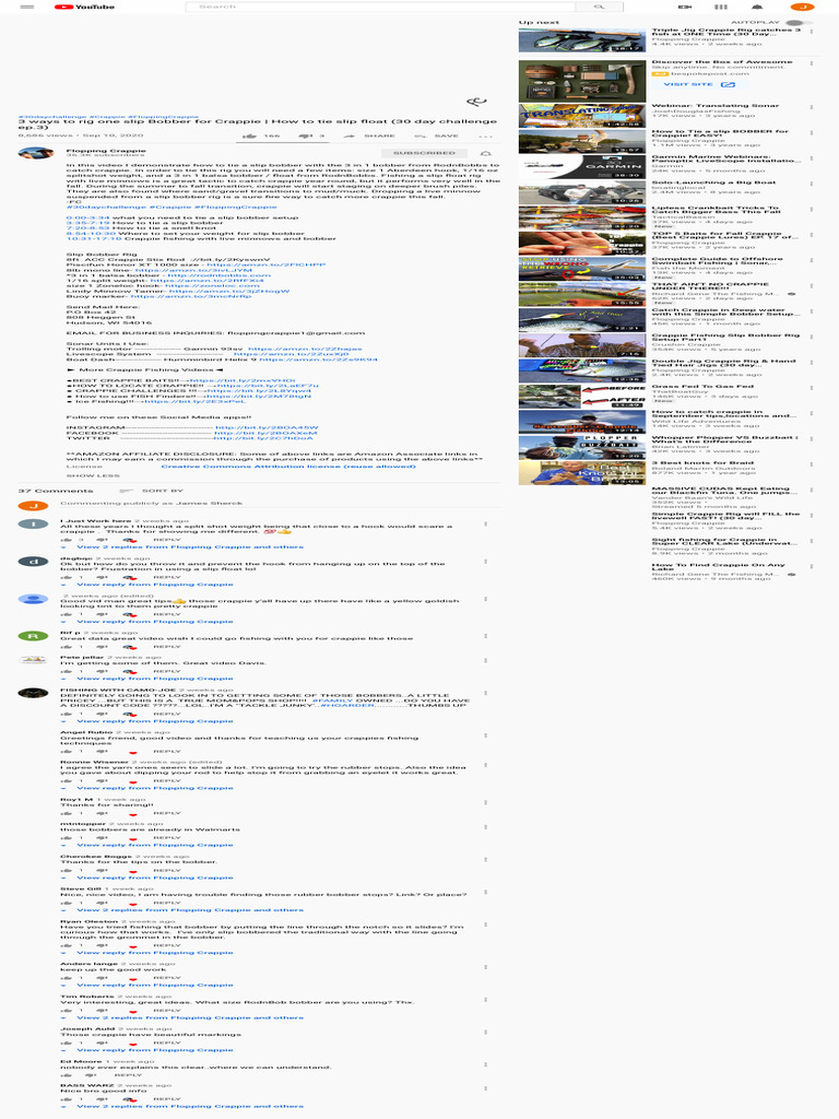 3 Ways to Rig One Slip Bobber for Crappie How to Tie Slip Float (30 Day Challenge Ep.3 ...