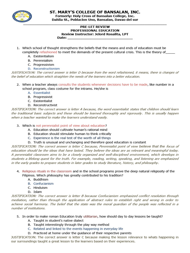 Review Question | PDF | Learning | Mode (Statistics)