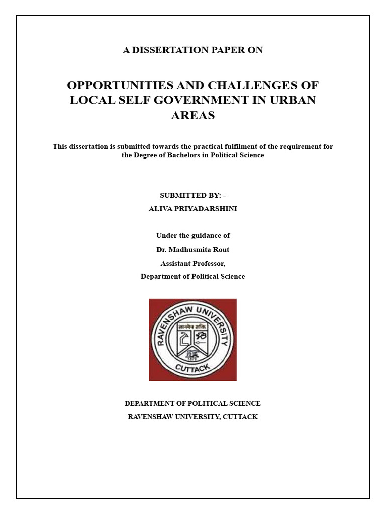 Urban Local Self-Government Challenges | PDF | Politics
