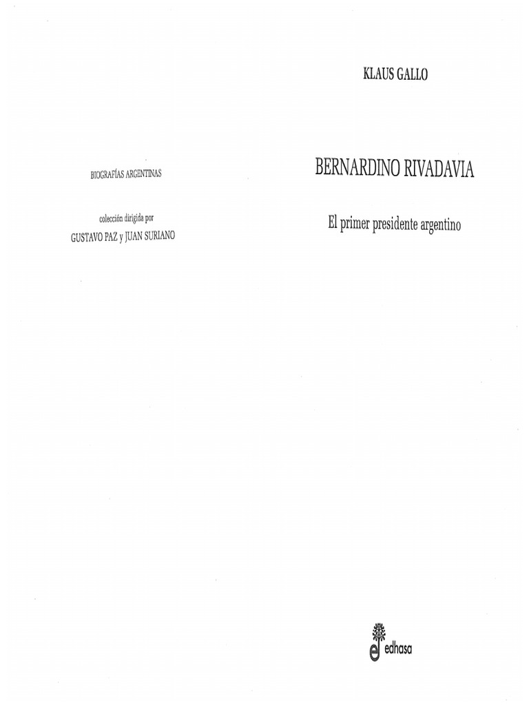 Klaus Gallo - Rivadavia (Caps 3 y 4) | PDF