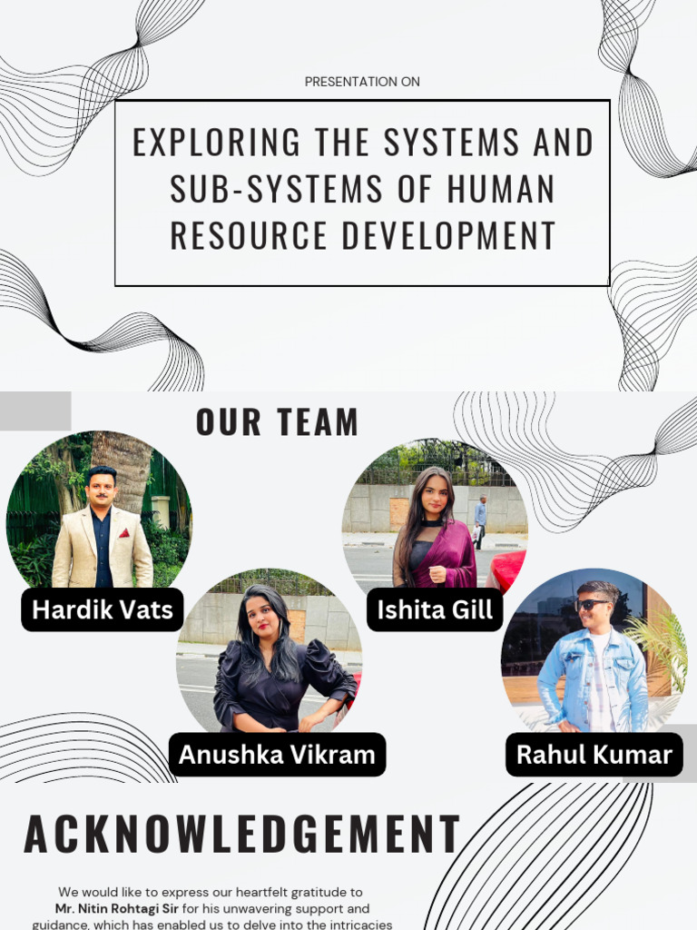 Exploring The Systems and Sub-Systems of HRD | PDF | Human Resources | Employee Retention