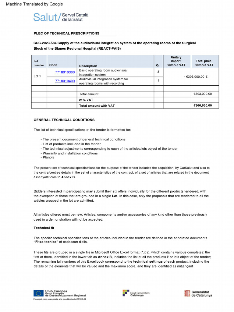 Plec Tècnic Scs 2023 584 Sign Pdf Specification Technical