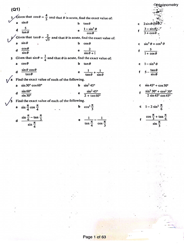 Trignometry | PDF