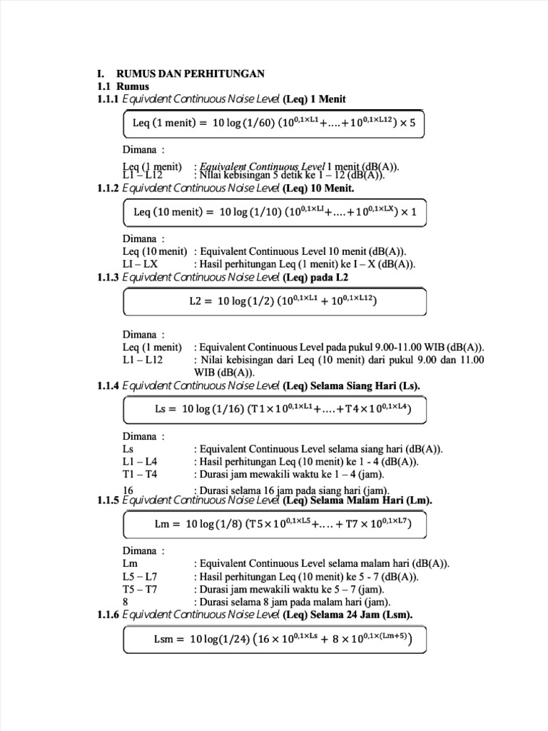Panduan Pengukuran Kebisingan | PDF