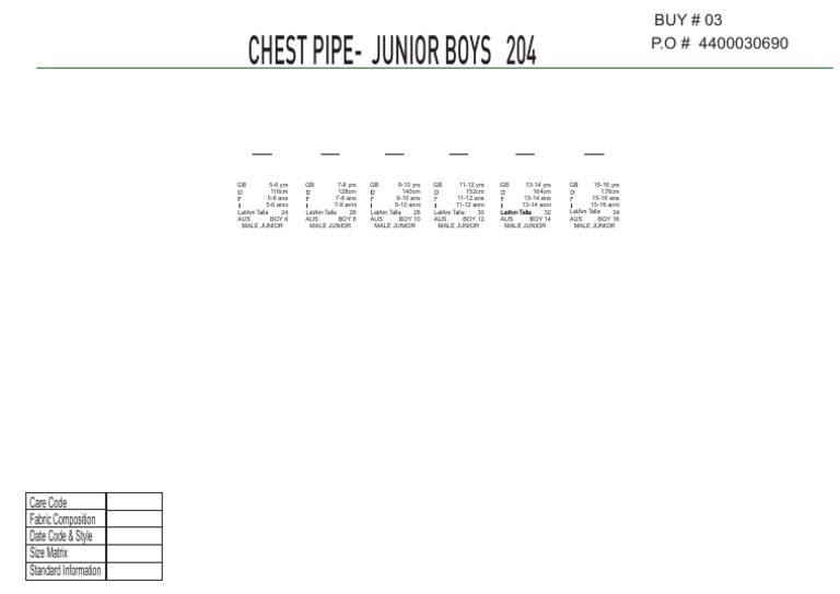 Chest PIPE 204 AW JB | PDF