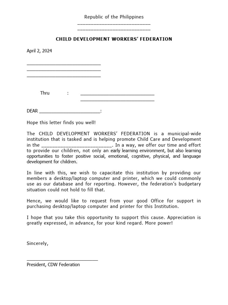 CHILD Development Worker | PDF