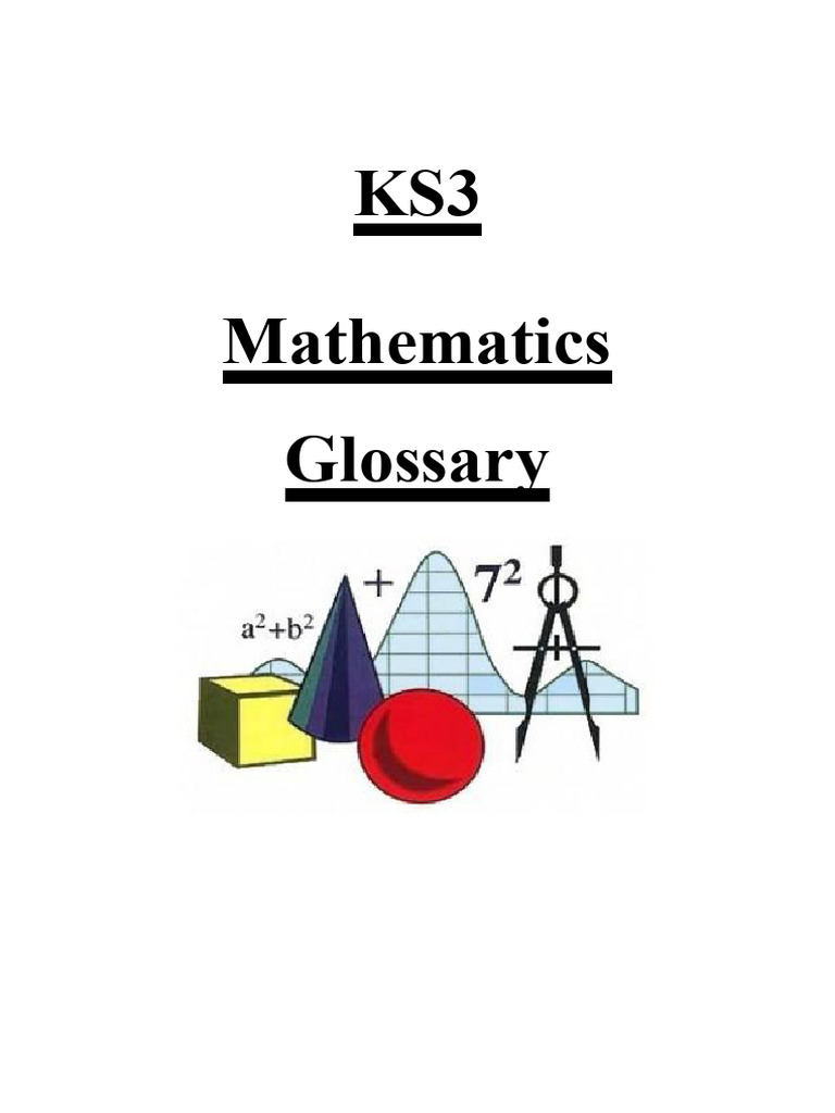 KS3 Maths Glossary 09092022 | PDF | Shape | Numbers