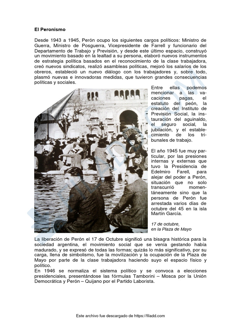 Historia y Logros del Peronismo | PDF | Economias
