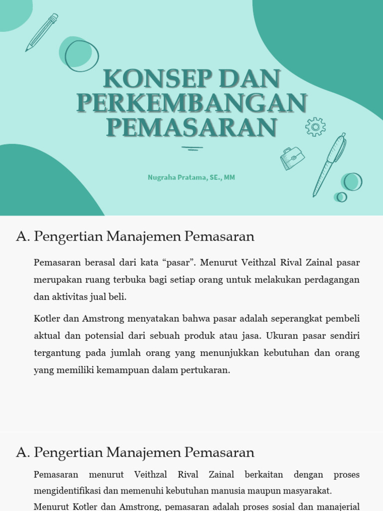 Dasar dan Konsep Pemasaran | PDF | Bisnis