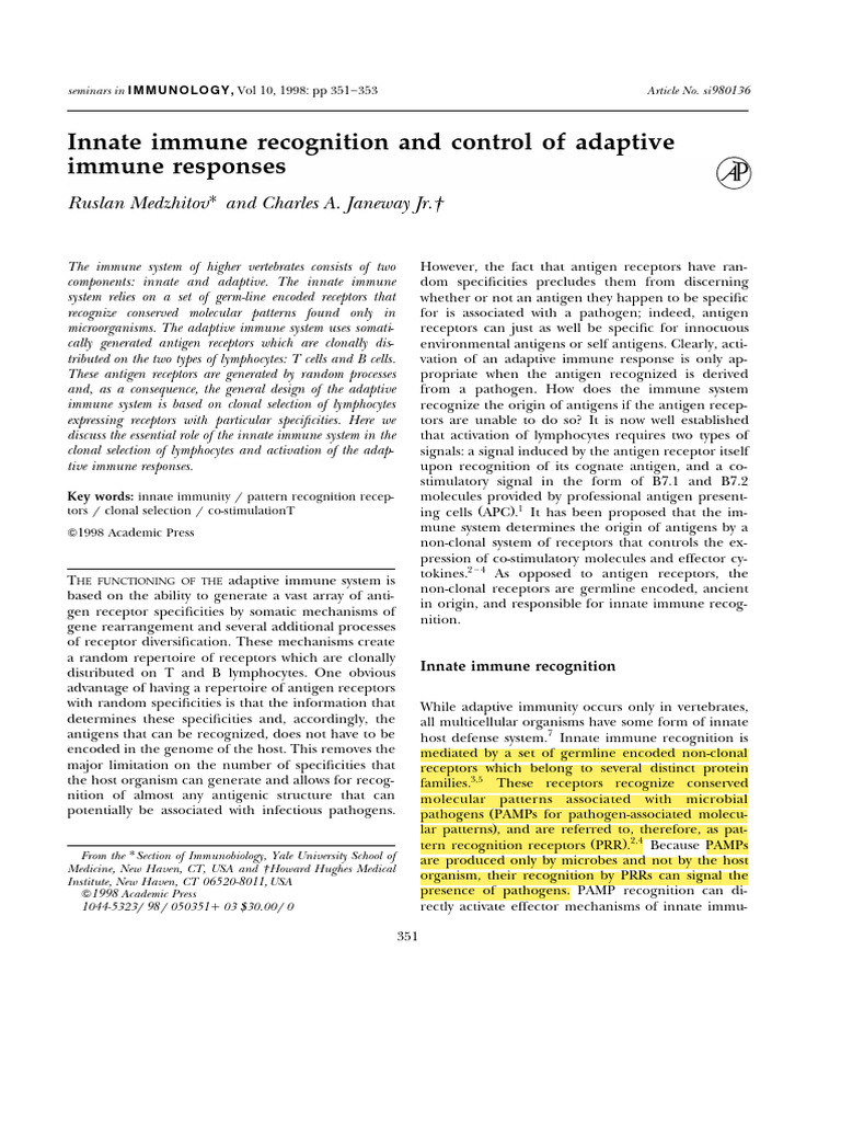 INS model_janeway[9942] | PDF | T Cell | Immune System