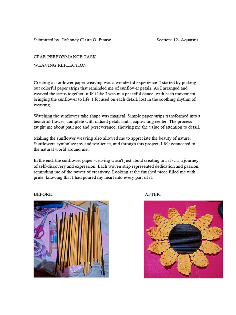 Weaving Reflection | PDF