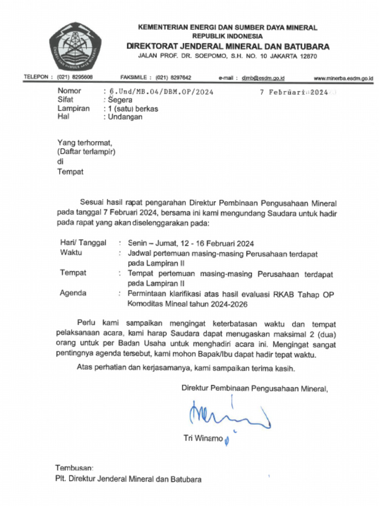 Und Klarf Dan Coaching RKAB 2024-2026 | PDF