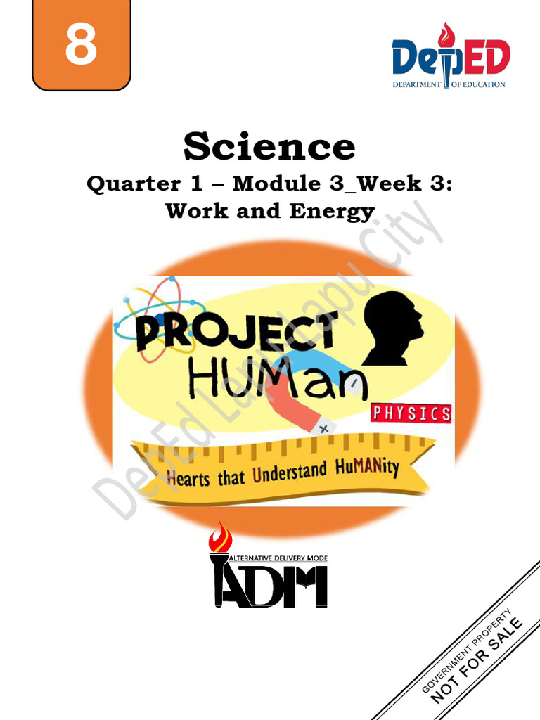 Science8 Q1 M3 Grade 10 | Download Free PDF | Force | Potential Energy