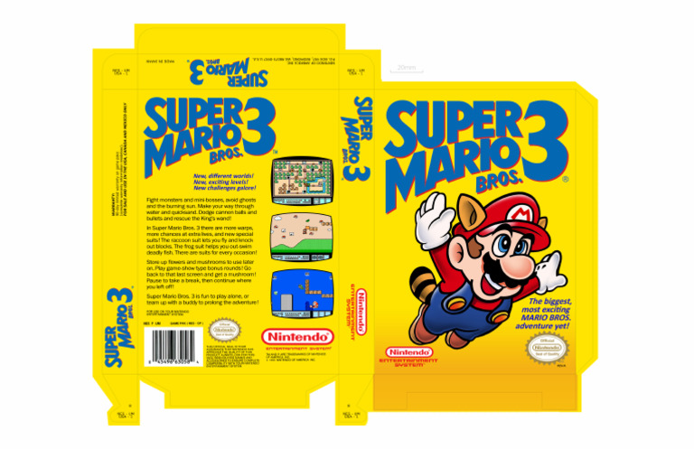 Nes Box Mario 3 Layout | PDF