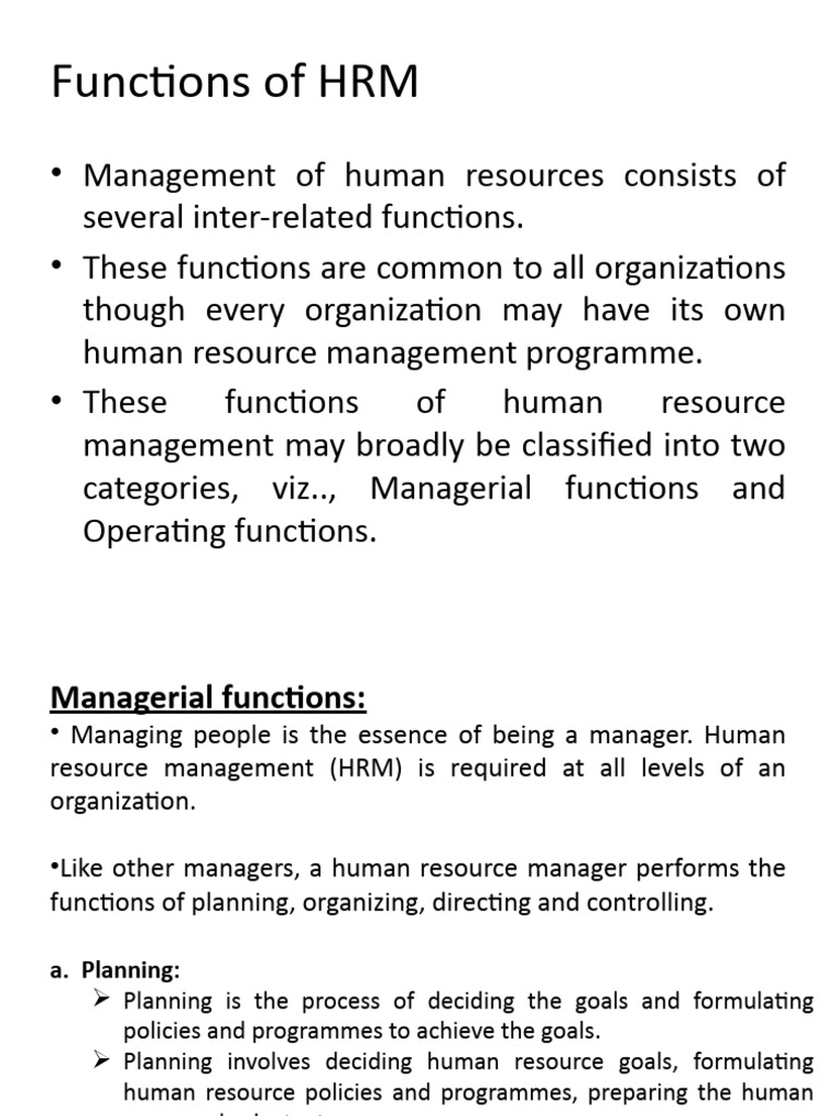 Unit 1 HRM | PDF | Human Resource Management | Employment