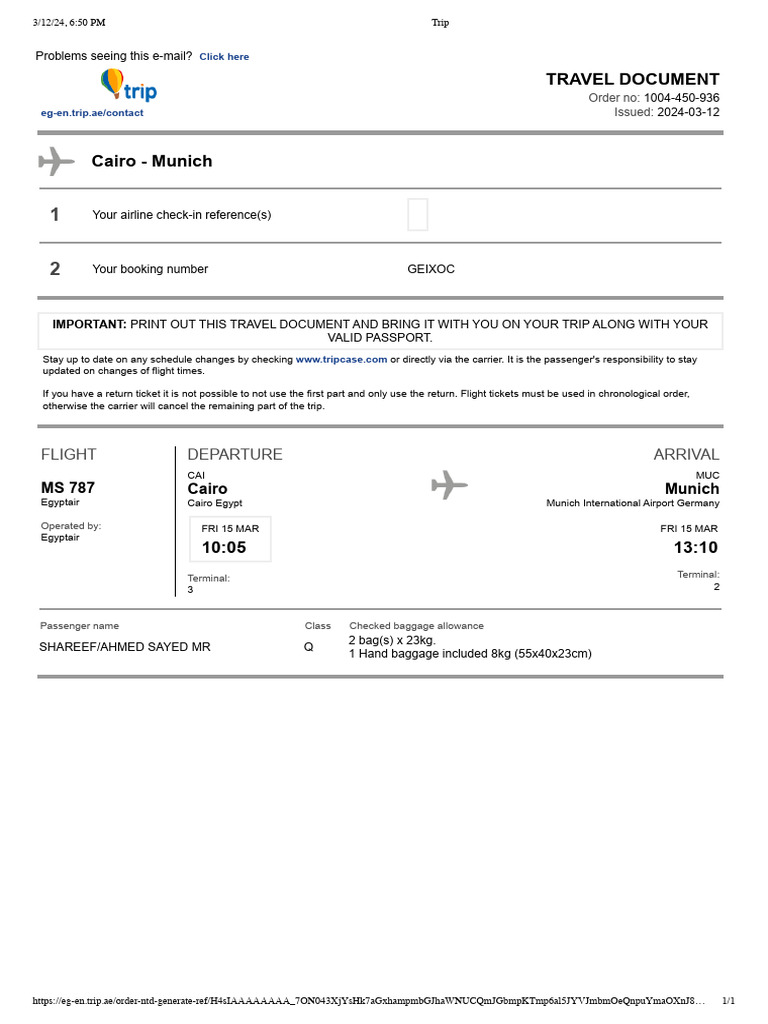 Trip | PDF | Transport | Aviation