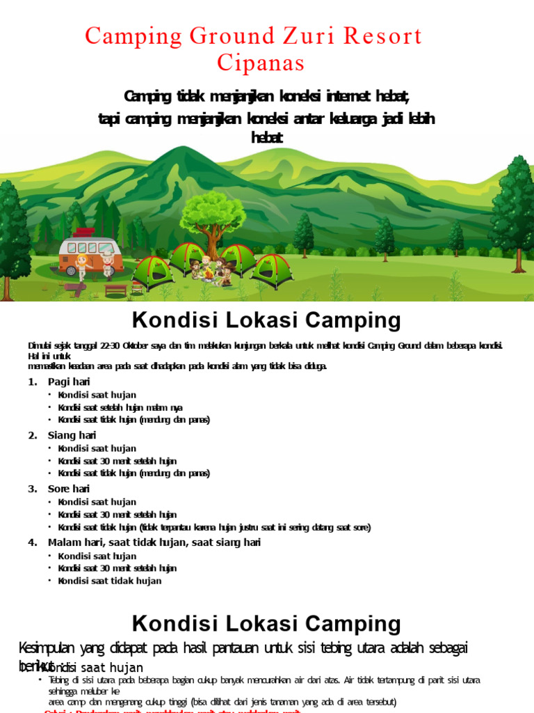 Rencana Camping Ground Zuri Resort | PDF | Griya & Taman