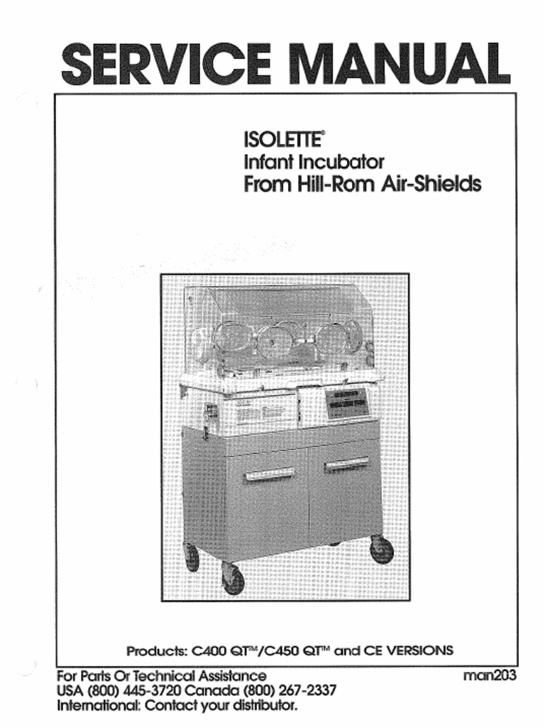 Hill-Rom Isolette - Repair Manual-5442 | PDF