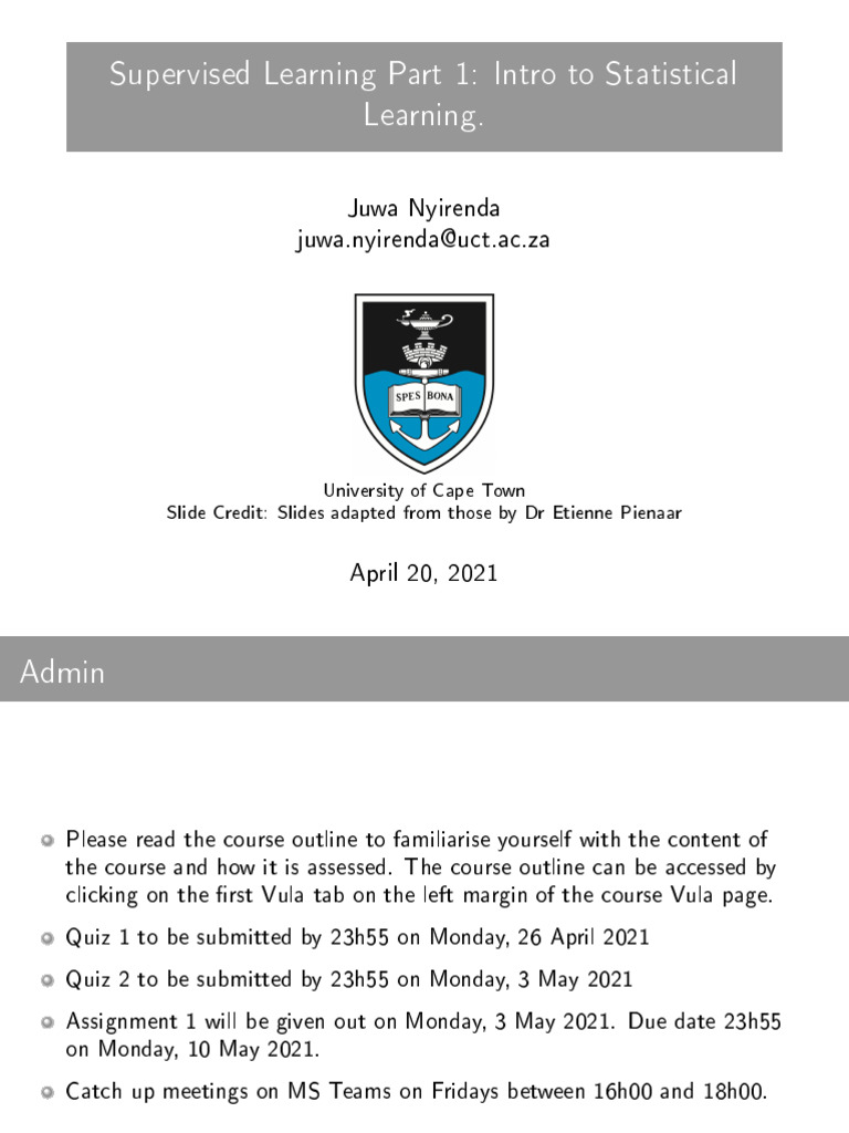 Intro To Statistical Learning | Download Free PDF | Machine Learning ...