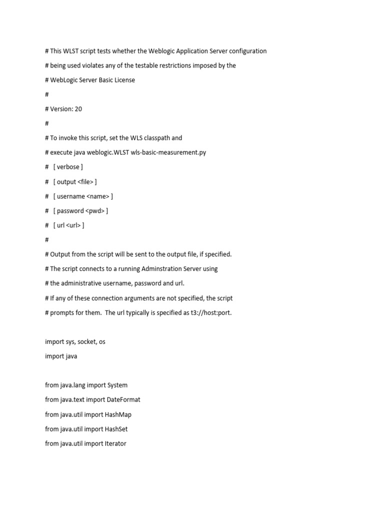 WebLogic Server License Compliance Check | PDF | Computer Network ...