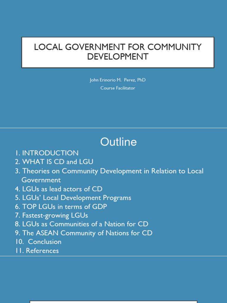 Local Government For Community Development | PDF | Political Science