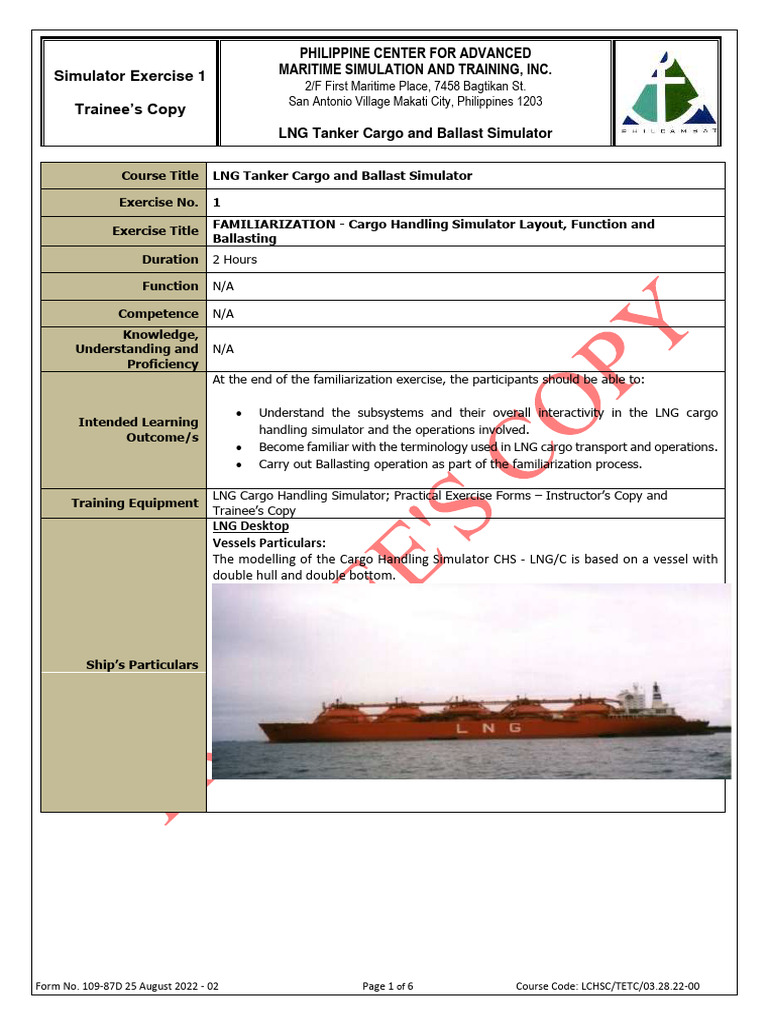Exercise No.1 - Familiarization - Trainee's Copy (1) 1 1 | PDF ...