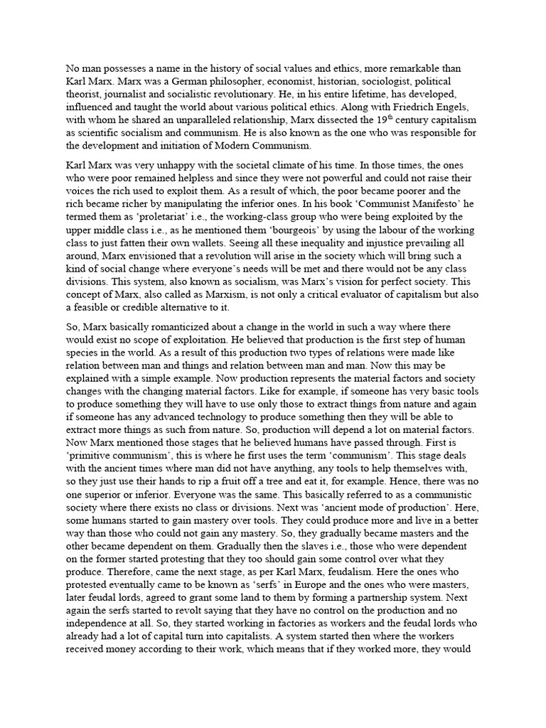 Political Theory Paper Research | PDF | Karl Marx | Communism