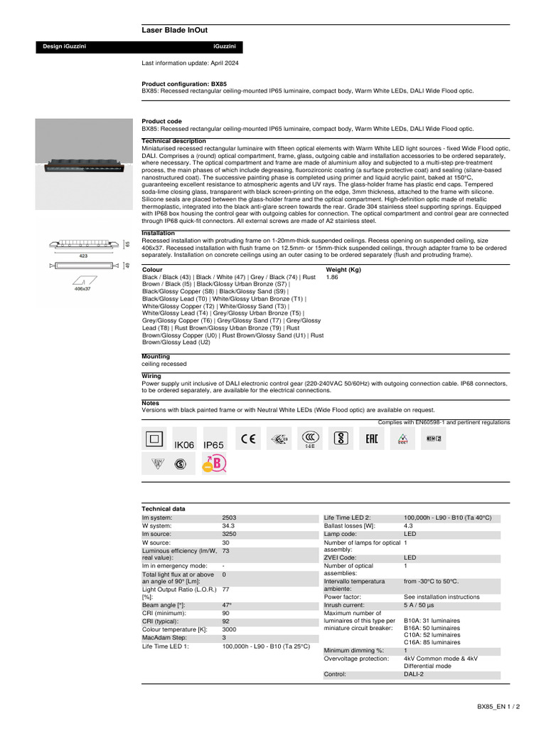 BX85 en | PDF | Glasses | Light Emitting Diode