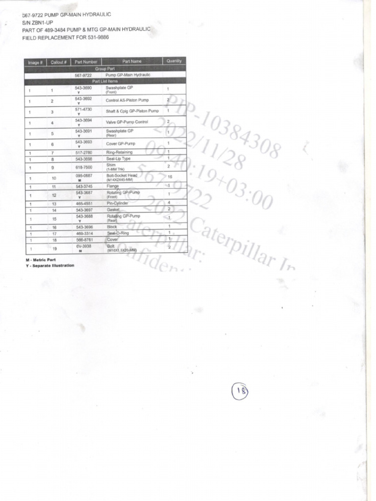 Pump Complete 567-9722 Ex320 | PDF