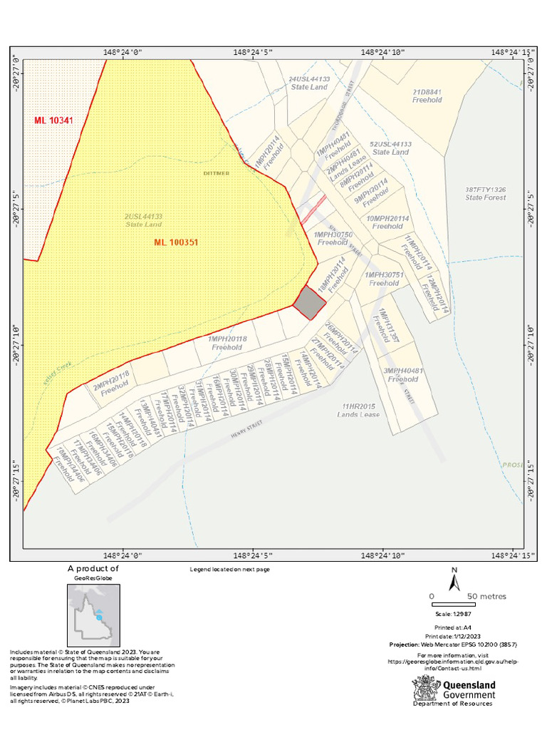 Map Close Up of Lease and Township | PDF | Cartography | Geographical ...