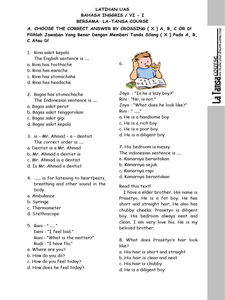 Uas Ing | PDF | Language Arts & Discipline