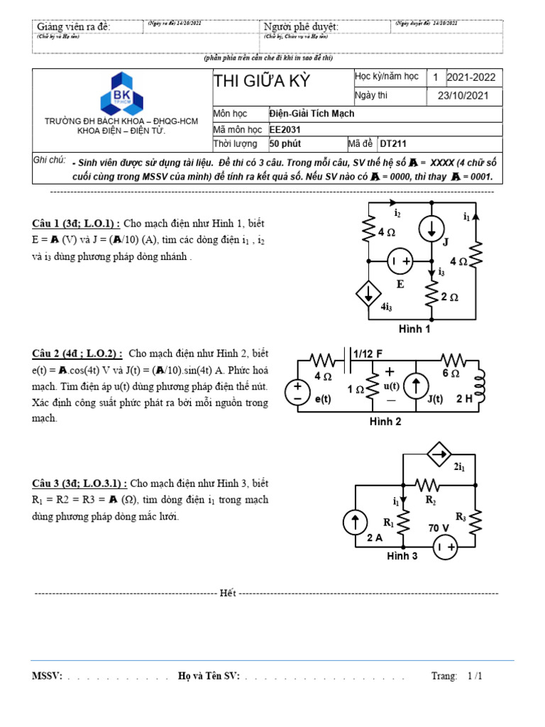 KT Dien-Gtm Dt211 Dapan | PDF