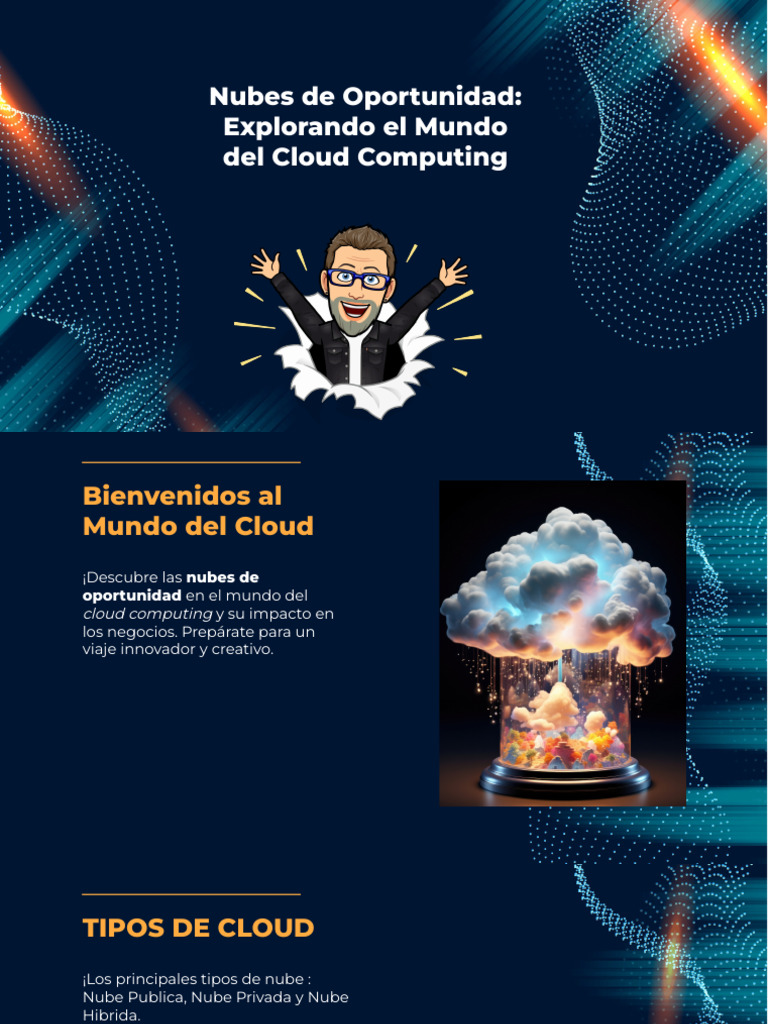 Slidesgo Nubes de Oportunidad Explorando El Mundo Del Cloud Computing 20240427124025UJRz | PDF ...
