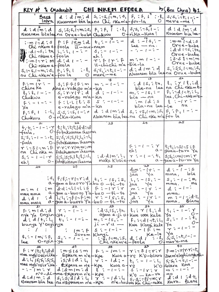Chi Nkem Efoola..... (Eze Chris) | PDF