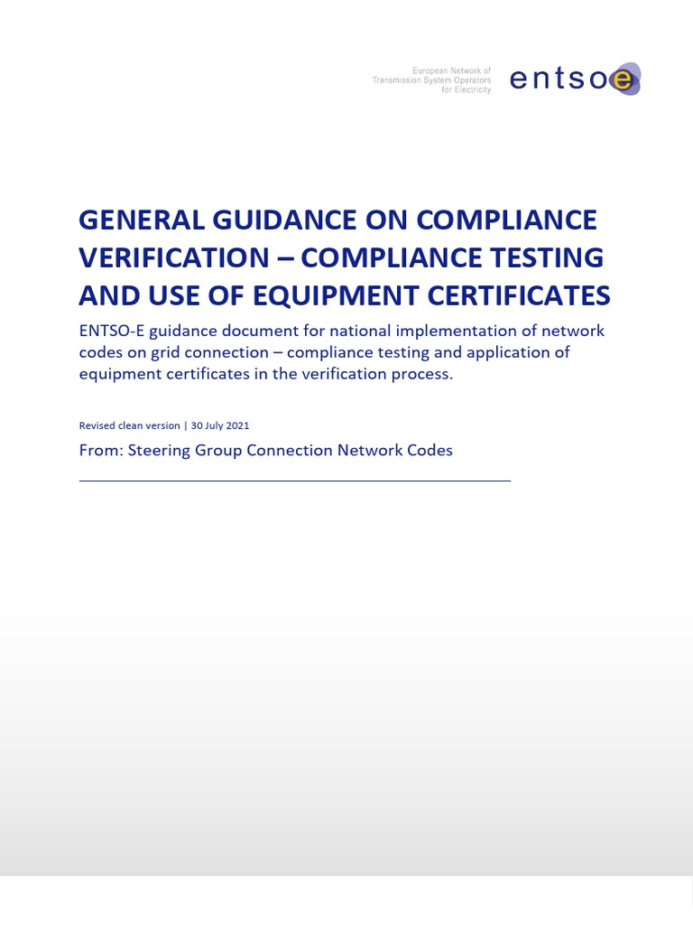 Compliance Verification Guidance Document | PDF | Verification And Validation | Electrical ...