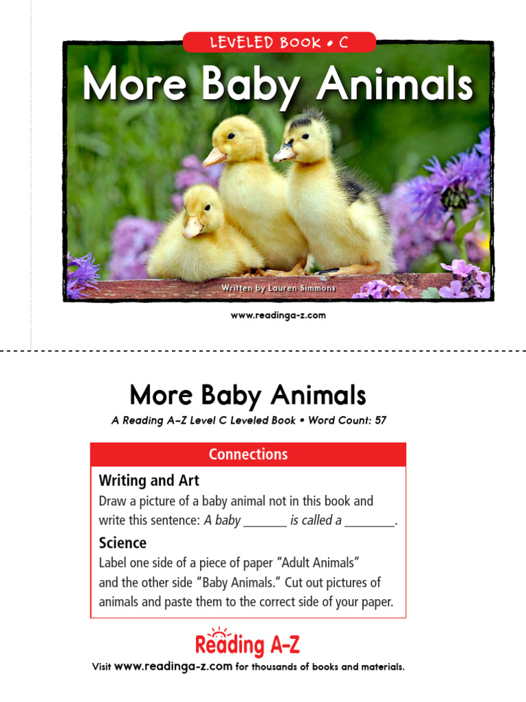 RAZ-C 002 More Baby Animals | PDF
