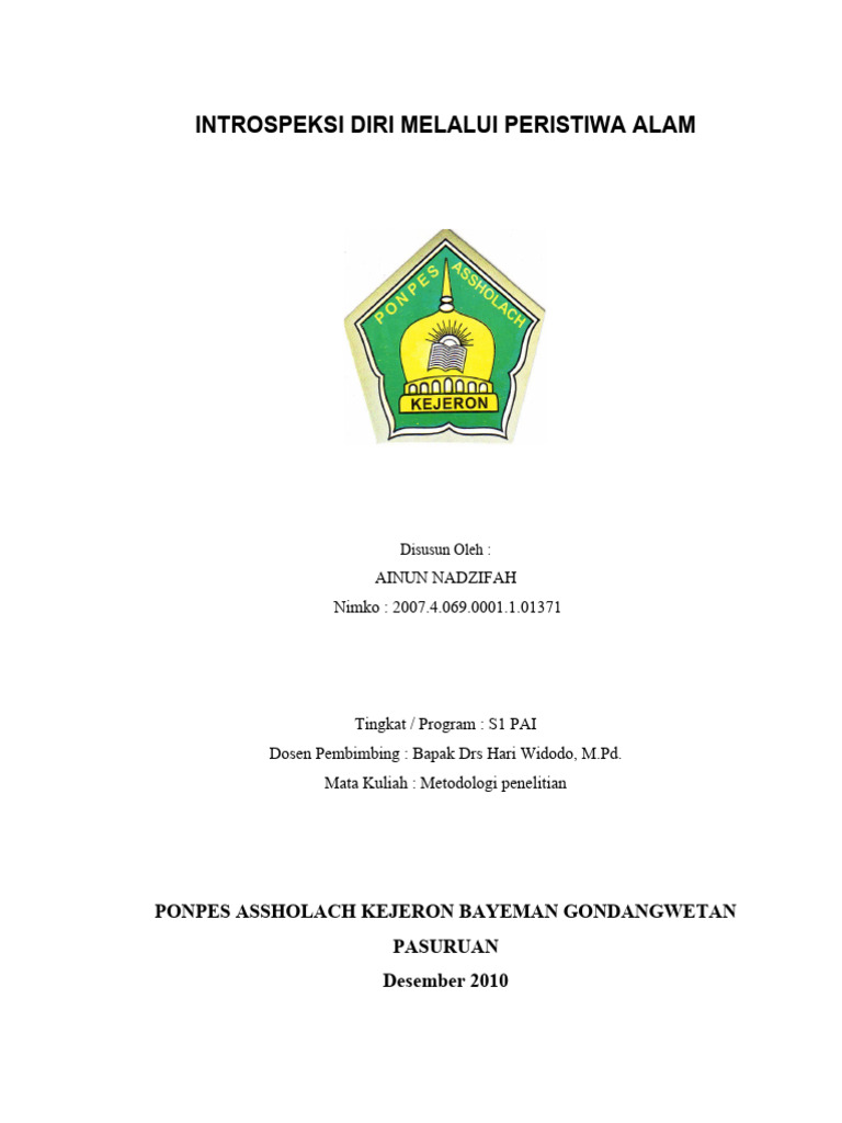 Introspeksi Diri Melalui Peristiwa Hijrah Rosul 1111111111 | PDF
