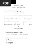 Social Studies May 2024 Paper 1 With Answers | PDF