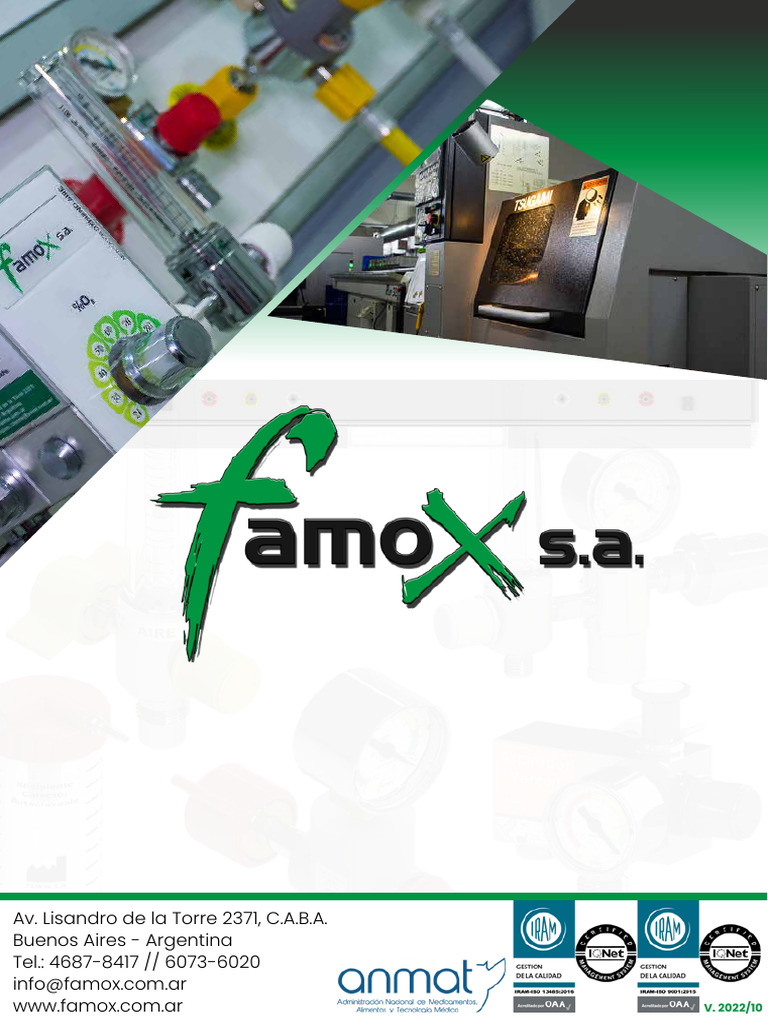 Catalogo - Famox | PDF | Presión | Medición de flujo
