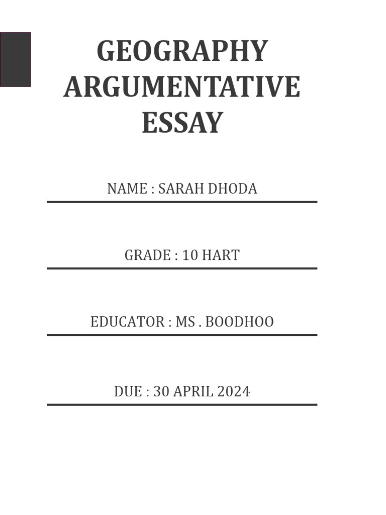 Geography Argumentative Essay Grade 10 | PDF | Earthquakes | Volcano