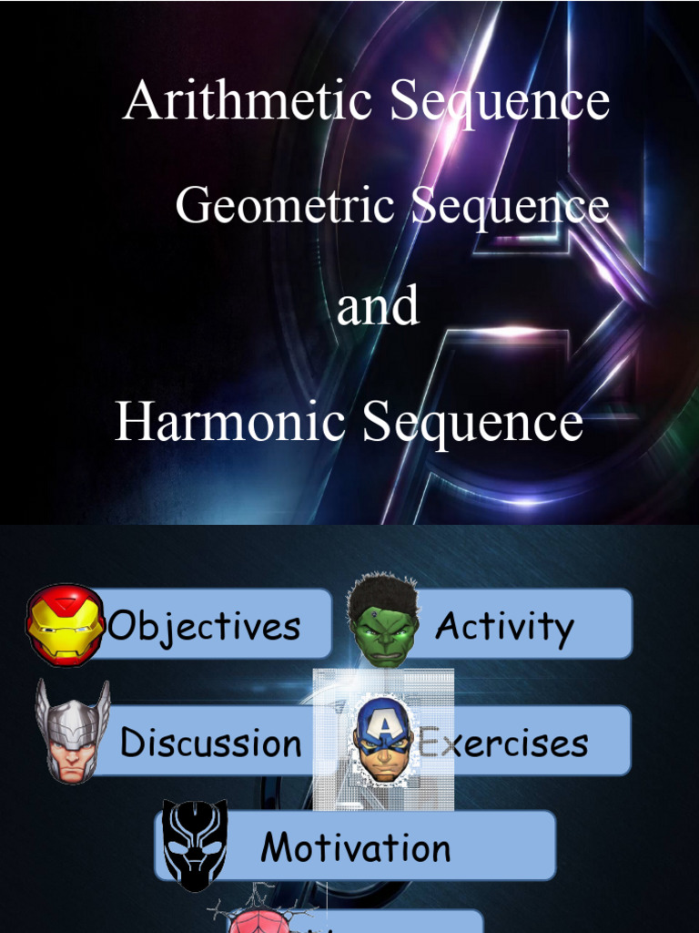Arithmetic Geometric and Harmonic Sequence STEM A | PDF | Sequence | Arithmetic