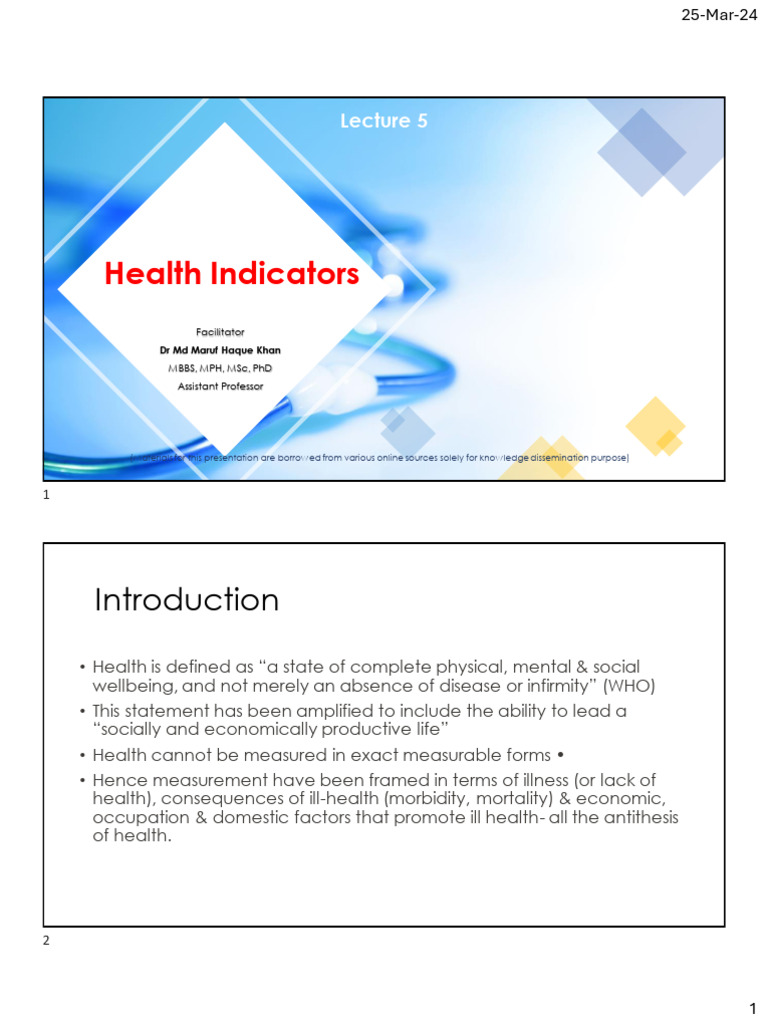 Understanding Health Indicators and Their Uses | PDF | Health Care ...