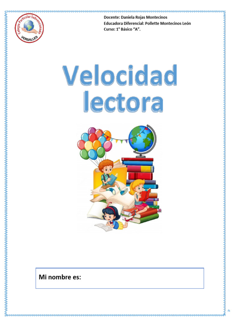 Velocidad Lectora 1 Basico Pdf