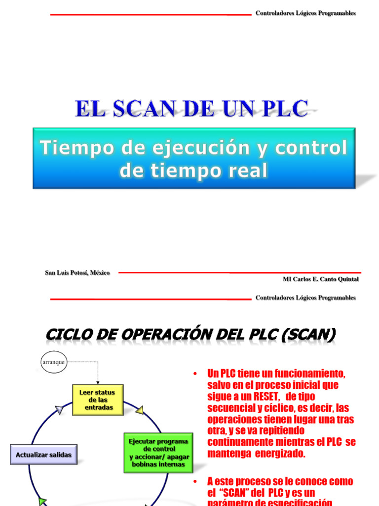 Ciclo de Scan en PLC: Funcionamiento y Proceso | PDF | Controlador ...