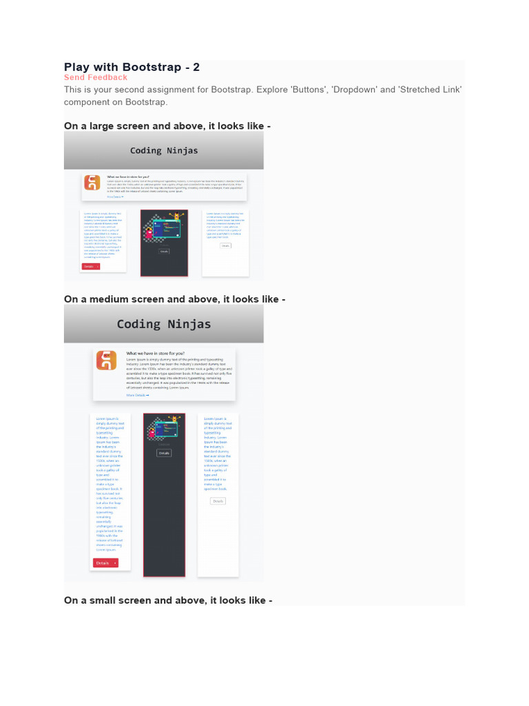 Play With Bootstrap - 2 | PDF