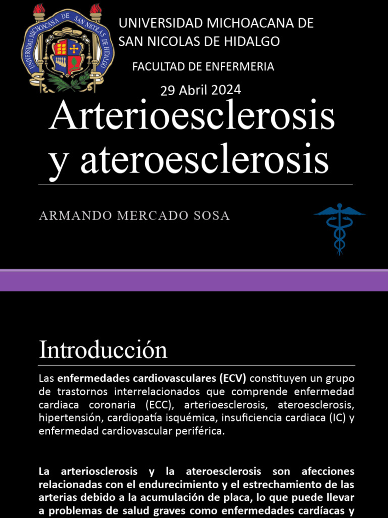 Arteriosclerosis y Aterosclerosis | PDF | Aterosclerosis | Angiología