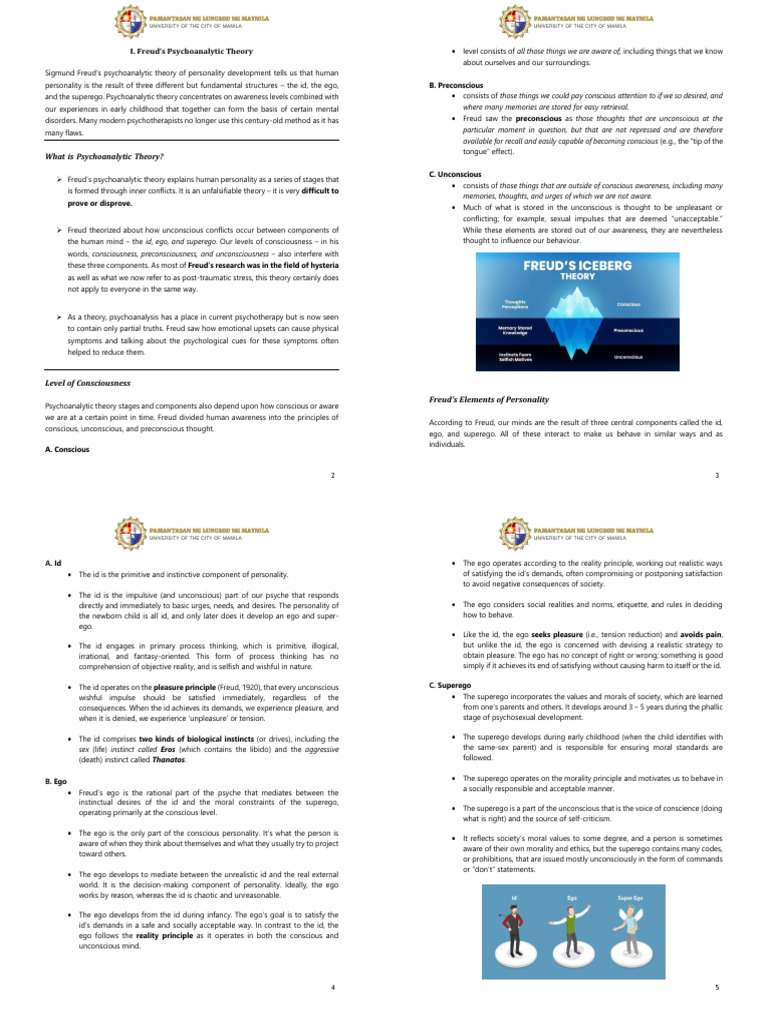 Written-Report - Edn - Developmental Theories | PDF | Id | Psychoanalysis