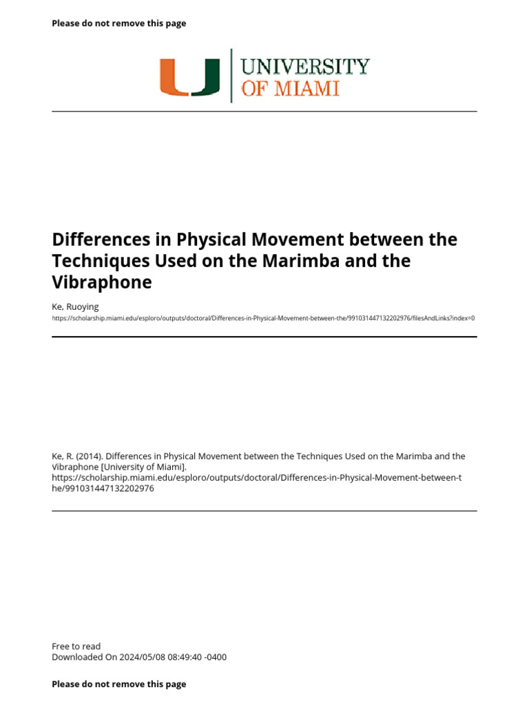 Differences in Physical Movement Between The Techniques Used On T-2 ...