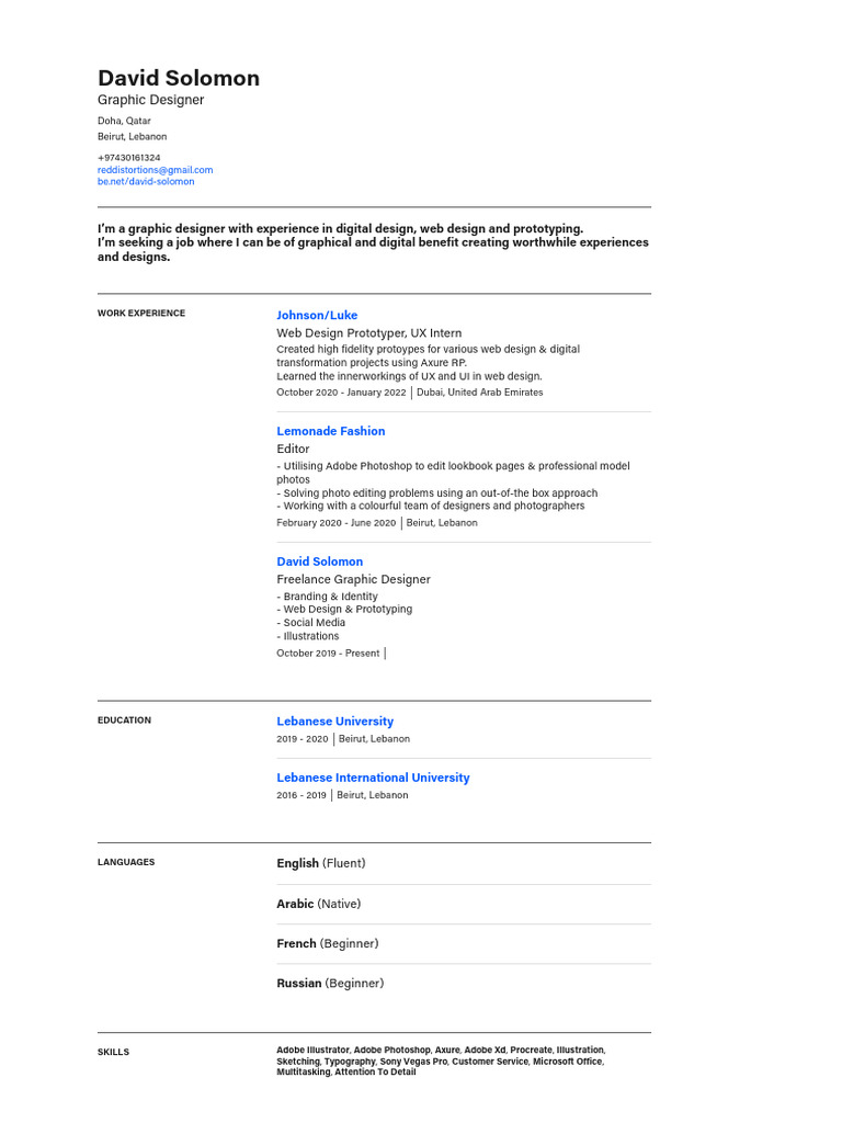 Graphic Designer Seeking Opportunities | PDF