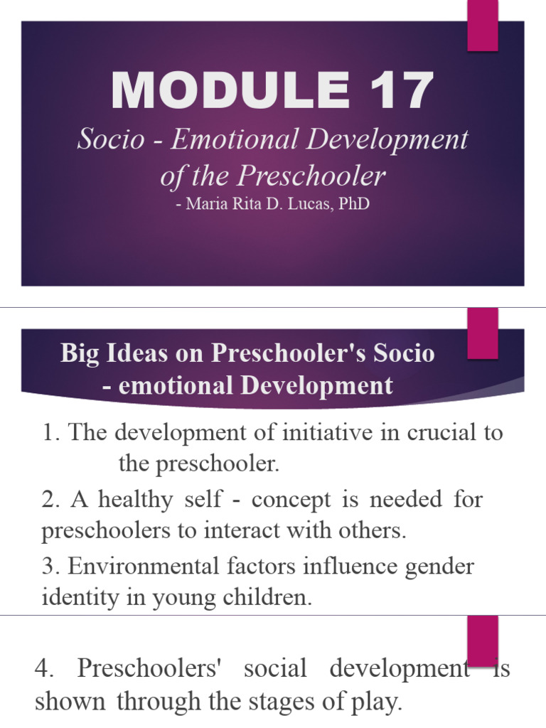 Module 17 | PDF | Preschool | Gender